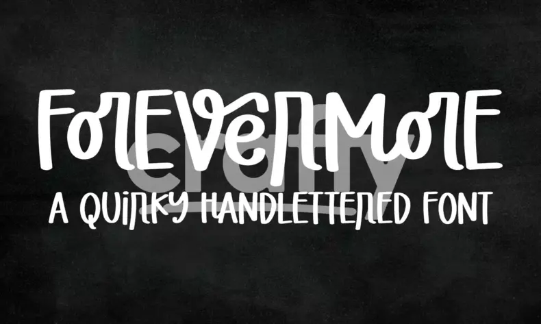 Forevermore - A Quirky Handlettered Font | Crafty