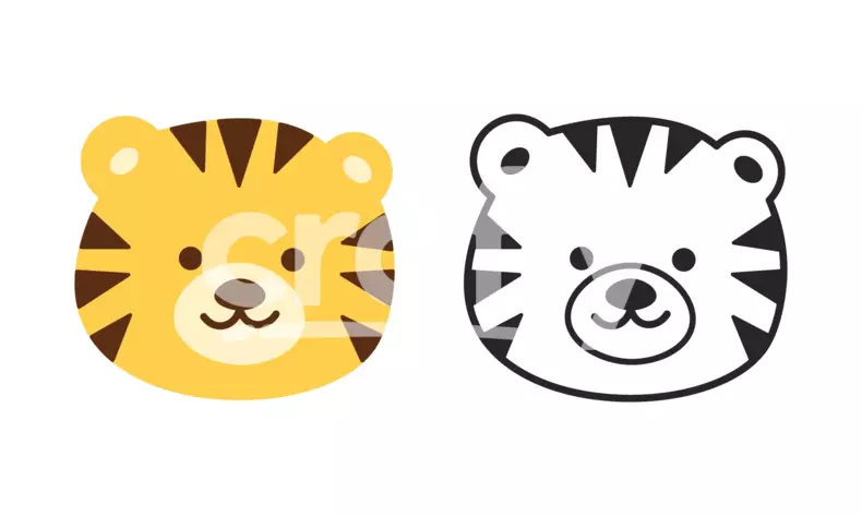 Tiger Face | Tiger SVG | Crafty