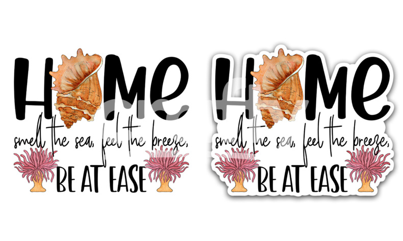 Beach Home Sublimation | Beach House Sign Sticker | Crafty