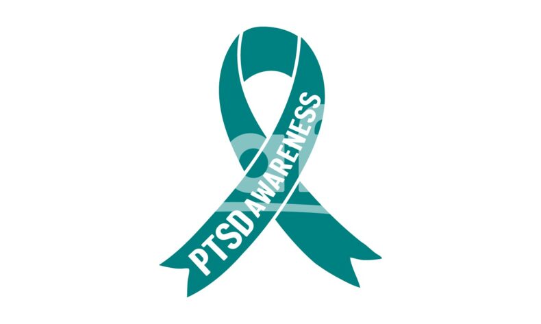 PTSD Awareness Ribbon SVG Cut File | Crafty