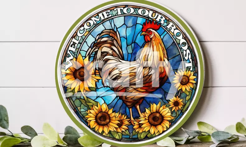 Welcome To Our Roost Sublimation | Welcome sign PNG | Crafty
