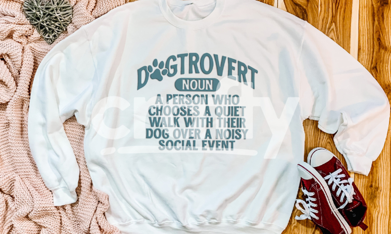 Dogtrovert Definition | Funny Dog SVG | Crafty