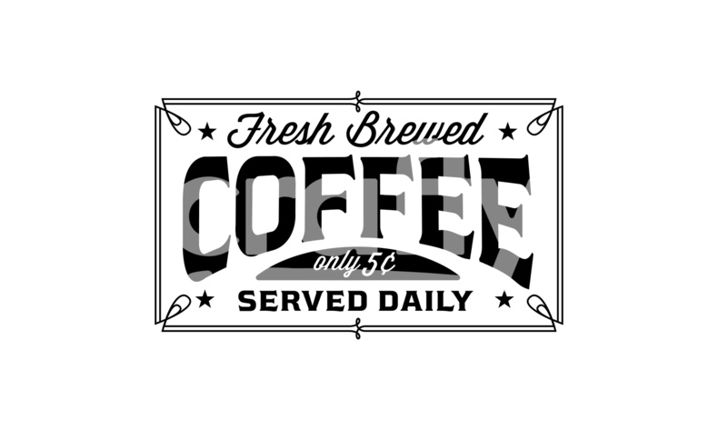 Fresh Brewed Coffee Sign | Crafty