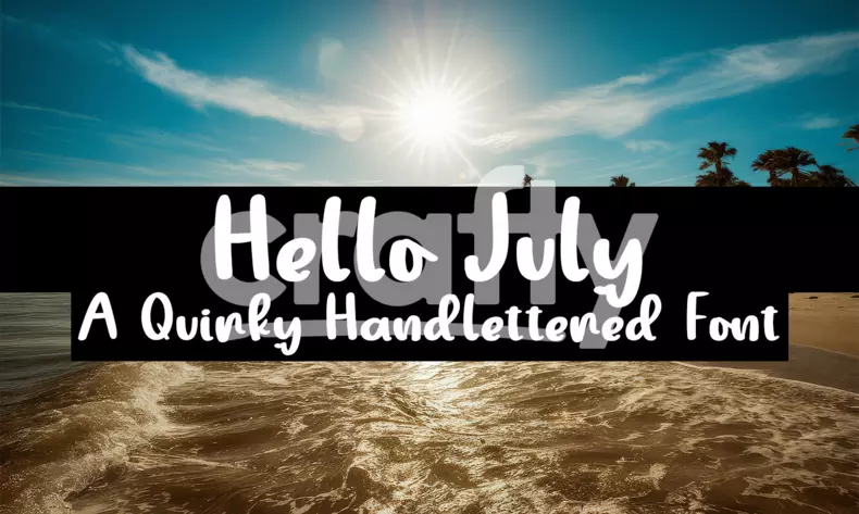 Hello July - A Quirky Handlettered Font | Crafty