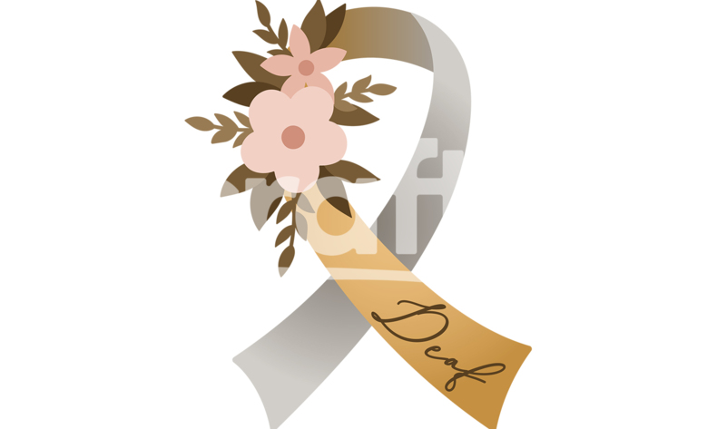 Deaf Awareness Sublimation | Awareness Ribbon PNG | Crafty