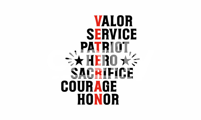 Veteran Word Art | Crafty