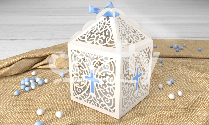 Favor box svg | 3D box paper cut | Crafty