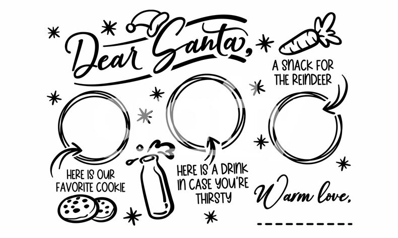 Santa Snacks Christmas Design | Crafty