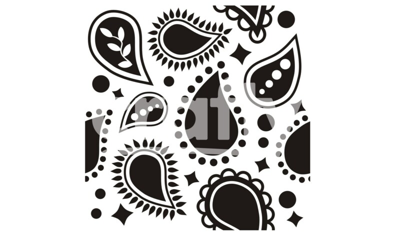 Paisley SVG Pattern | Seamless Pattern SVG Cut File | Crafty