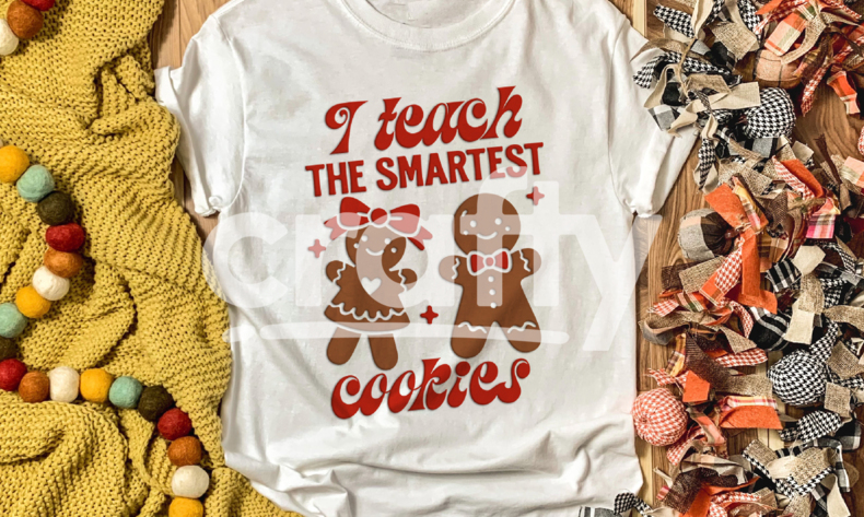 I Teach The Smartest Cookies | Christmas Teacher SVG | Crafty