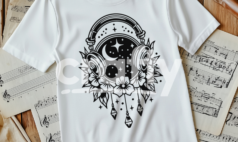 Celestial Headphones SVG Cut File | Crafty