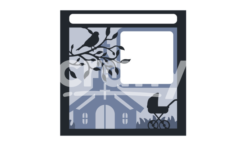 Christening Day SVG | Shadow Box with Photo Frame SVG | Crafty