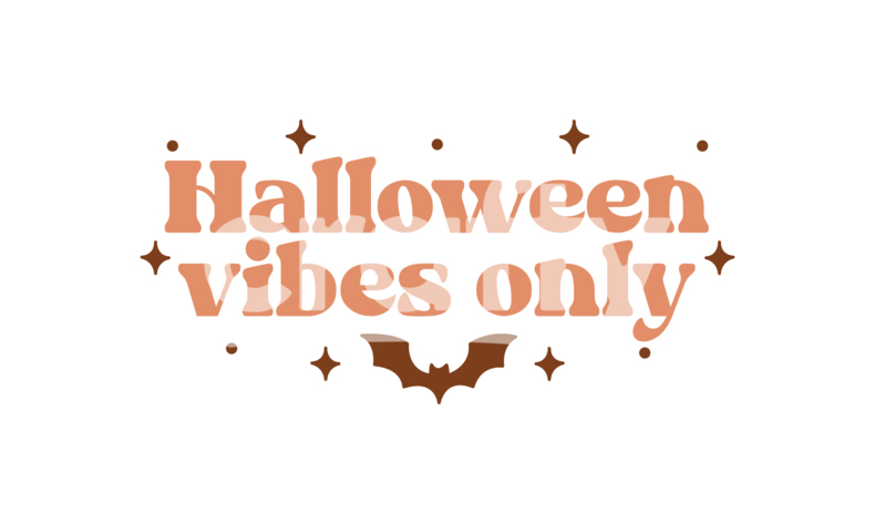 Halloween Vibes Only | Retro Halloween SVG | Crafty