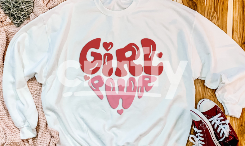 Girl Power Heart | Feminist SVG | Crafty