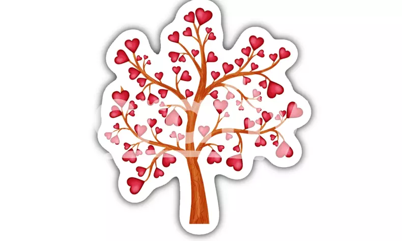 Tree Of Love sticker | Tree Of Love png file | Crafty