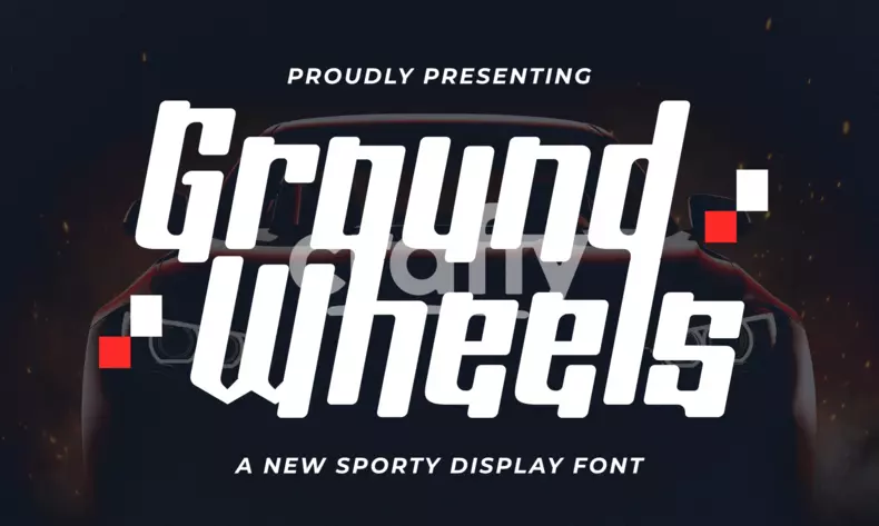Ground Wheels - Sporty Font | Crafty