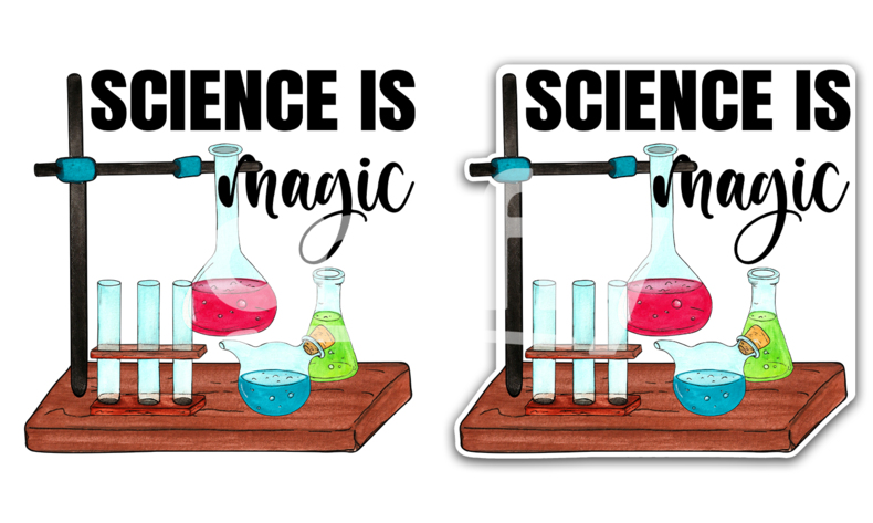 Science Sublimation | Science is Magic Sticker | Crafty