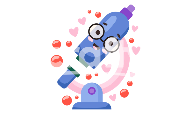 Cute Microscope Illustration | Science Sublimation Design | Crafty