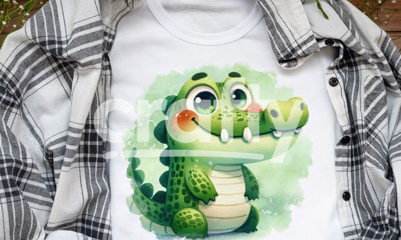 Cute Crocodile Print | Australian Animal Sublimation Design | Crafty