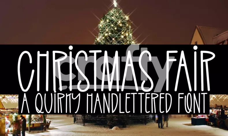 Christmas Fair - A Quirky Handlettered Font | Crafty