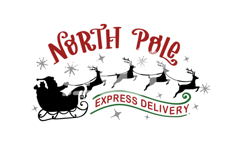 North Pole Express Delivery SVG Cut File | Crafty