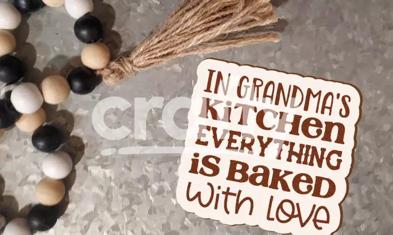 In Grandmas Kitchen Magnet Laser SVG | Crafty