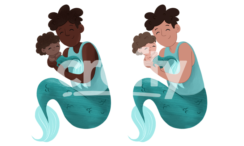 Mer Dad | Merman Father Sublimation | Crafty