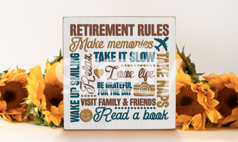 Retirement Rules | Funny Sign SVG | Crafty