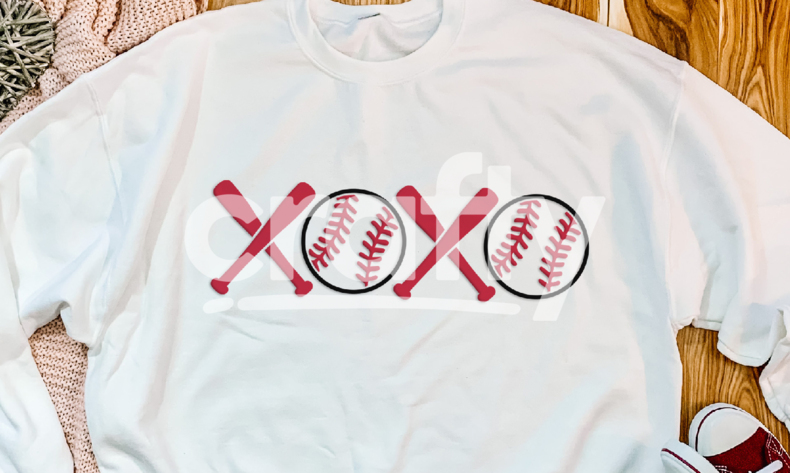 XOXO Baseball | Baseball SVG | Crafty