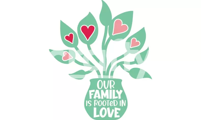 Our Family Is Rooted In Love | SVG Cut File | Crafty