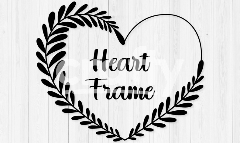 Heart Frame SVG Cut File | Crafty