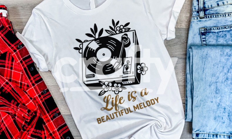 Life Is A Beautiful Melody | Inspirational Quotes SVG | Crafty