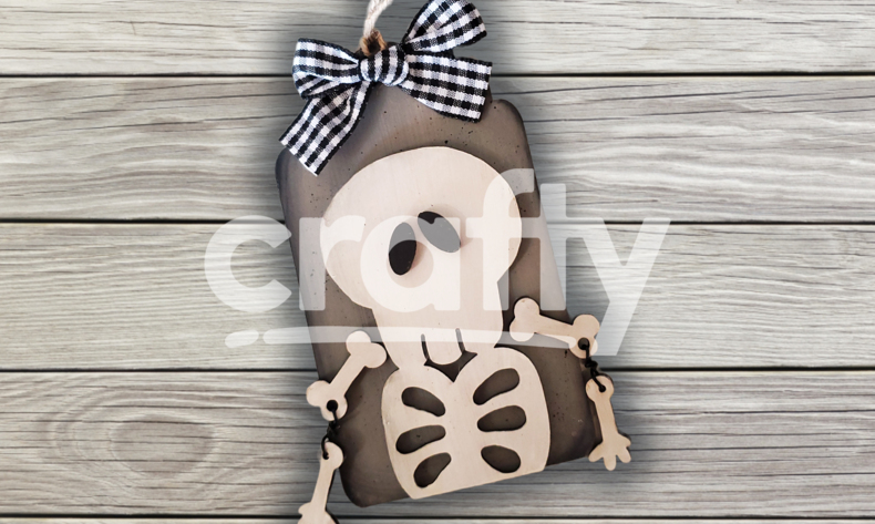 Skeleton Tag SVG For Laser Cutting | Crafty