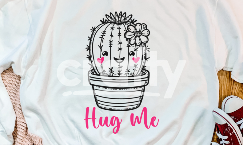 Hug Me SVG | Cactus Quote Cut File | Crafty