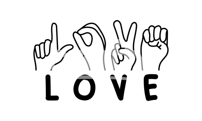 Love | Sign Language SVG | Crafty