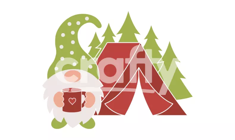 Camping Gnome | Camping Gnomes SVG | Crafty