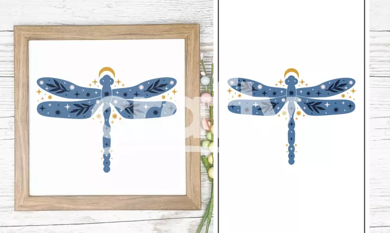 Celestial Dragonfly | Celestial Animals SVG | Crafty