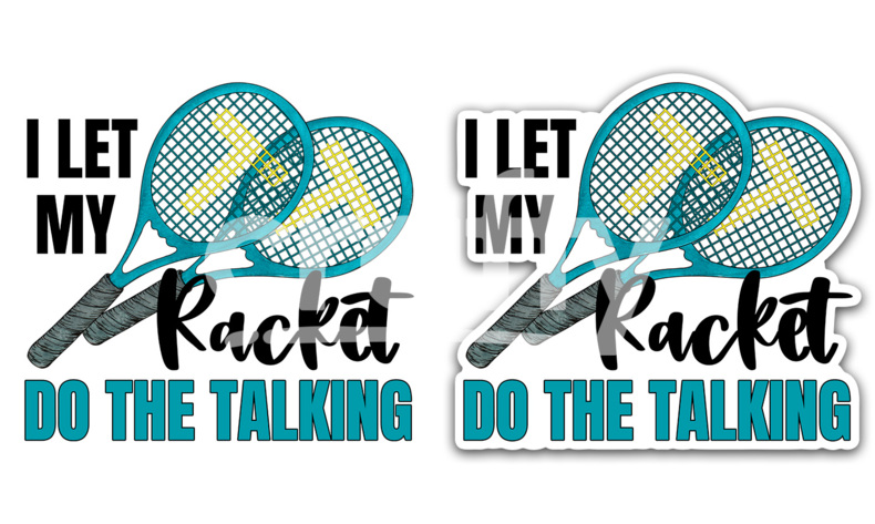 Tennis Sublimation | Tennis Rackets Sticker | Crafty