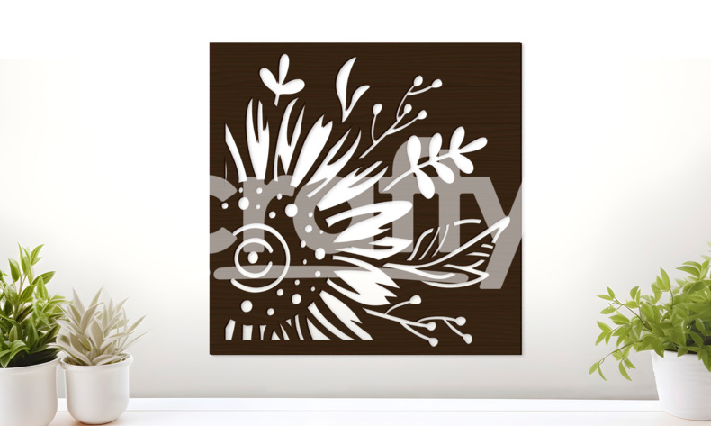 Floral wall sign SVG | Sunflower SVG | Crafty