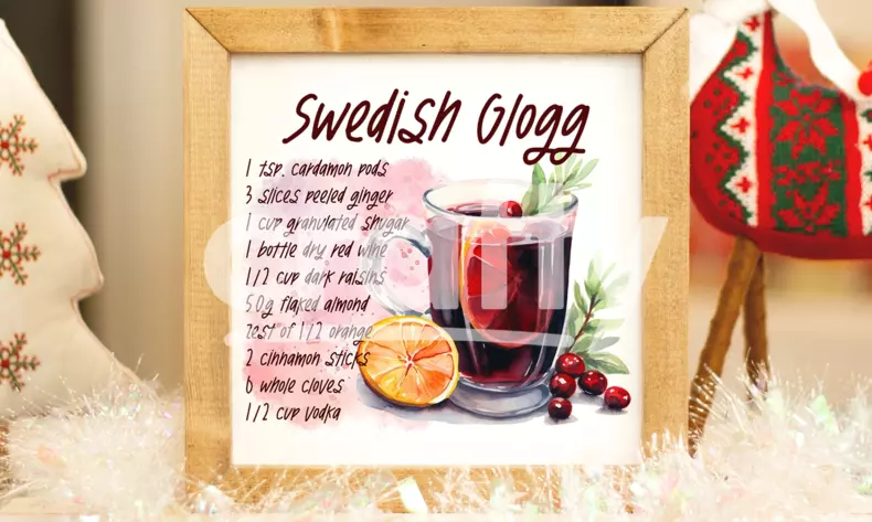Swedish Glogg Recipe | Christmas Cocktail Sublimation Design | Crafty