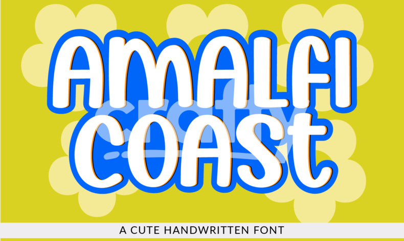 Amalfi Coast | A playful handwritten font | Crafty