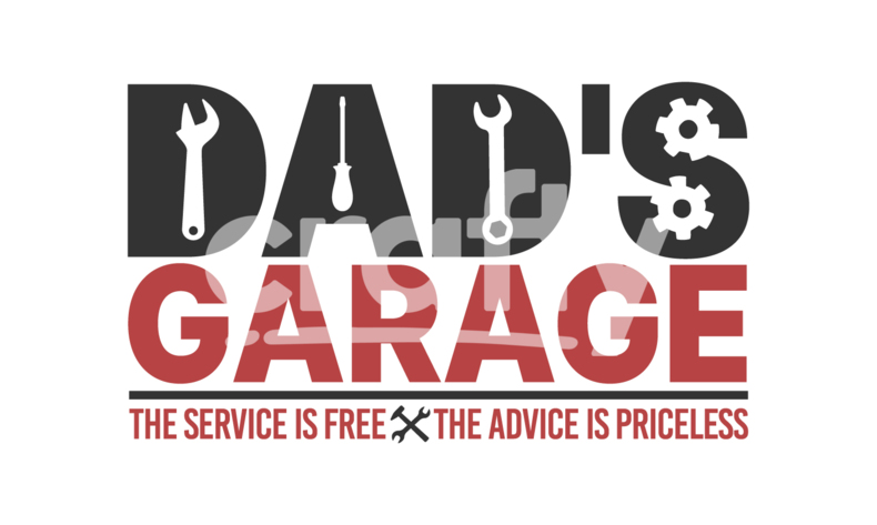 Dads Garage | Dad Sign SVG | Crafty