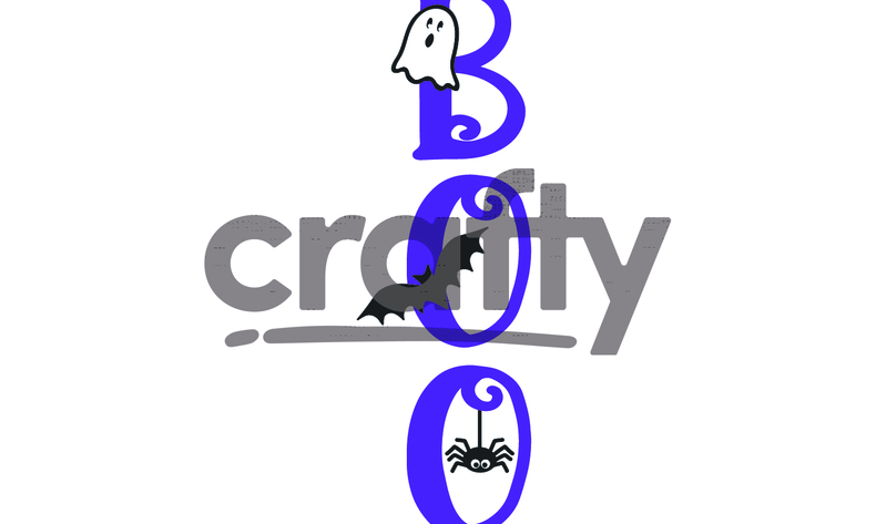Boo Vertical Sign | Crafty