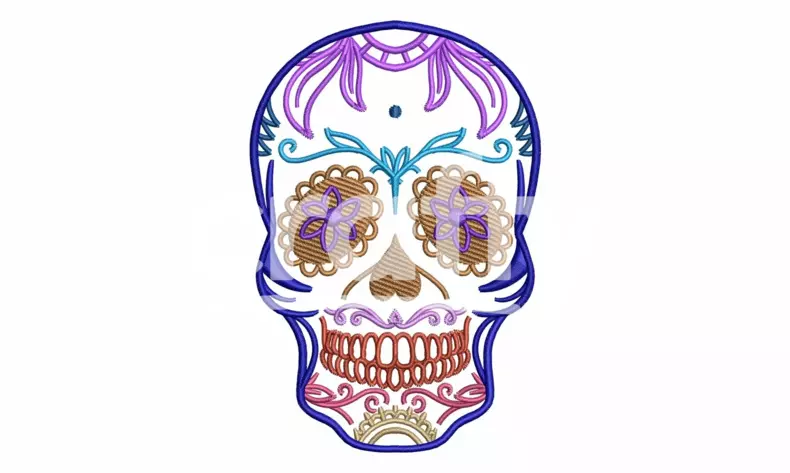 Sugar Skull | Embroidery Pattern | Crafty